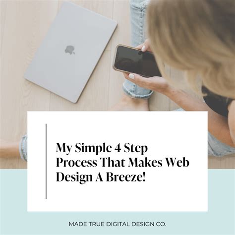 my simple 4 step process that makes web design a breeze — made true