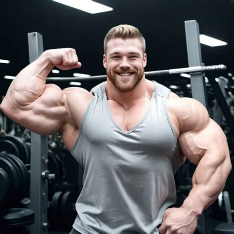 Black Handsome Man With Huge Biceps And Very Muscula