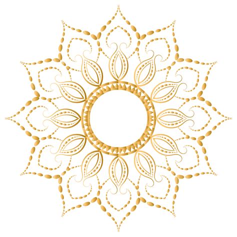 Luxury Mandala With Golden Color Style Luxury Mandala Ornament