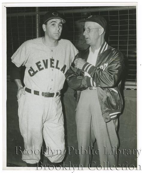 Burt Shotton With Lou Boudreau Brooklyn Visual Heritage