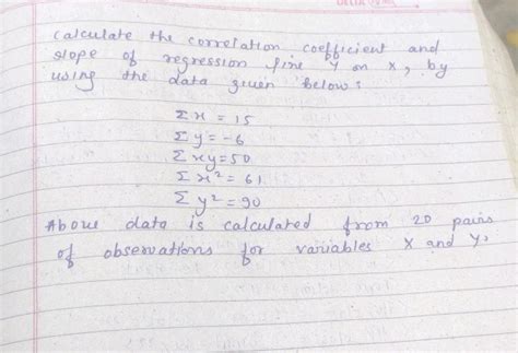 Calculate The Correlation Coefficient And StudyX