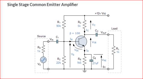 Calculating Component Values In This Low Frequency Ce Amplifier Circuit