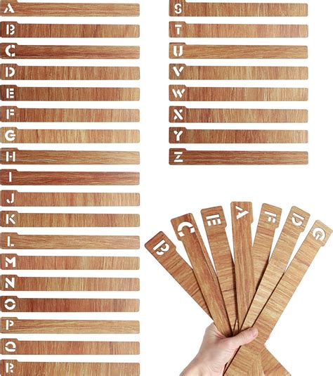 GUZEIR 26 Pcs Vinyl Record Dividers Wooden Record Dividers Alphabetical