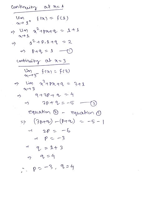 [solved] 10 [7 marks] determine the values of p and q such that the