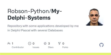 Github Robson Python My Delphi Systems Repository With Some