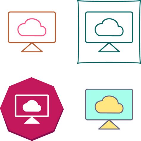 Cloud System Icon Design 44333563 Vector Art At Vecteezy