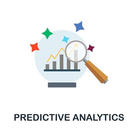 Premium Vector Predictive Analytics Flat Icon Colored Sign From