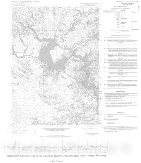 Map Preliminary Geologic Map Of The Guernsey Reservoir Quadrangle