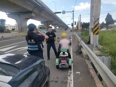 8旬翁誤闖快速道身體不適 臺西警急援助他順利回家