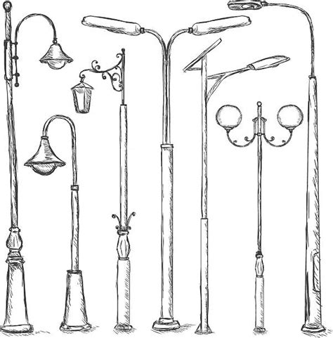 Dessin Lampadaire Vectoriels Et Illustrations Libres De Droits Istock