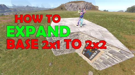 How To Expand Base From 2x1 To 2x2 Rust Game Rustgame Youtube