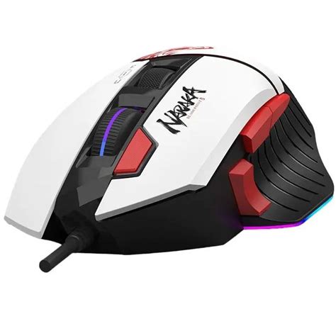Геймърска мишка A4TECH Bloody W95 Max Naraka, черен/бял - W95MAX-Naraka ...