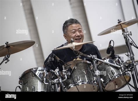 Chinese Rock Band Black Panther Takes Part In A Rehearsal For The