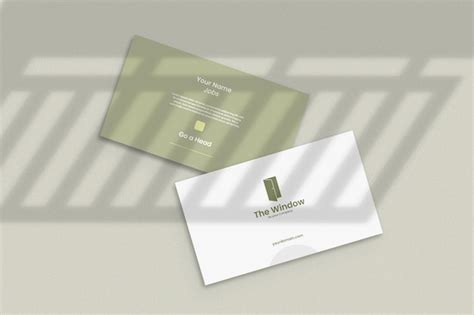 Modelo de cartão de nome elegante e simples PSD Premium