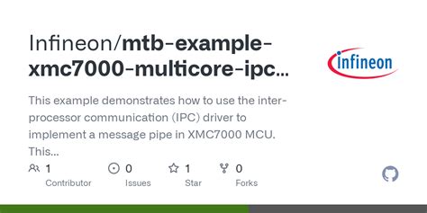 GitHub Infineon Mtb Example Xmc Multicore Ipc Pipes This Example Demonstrates How To Use