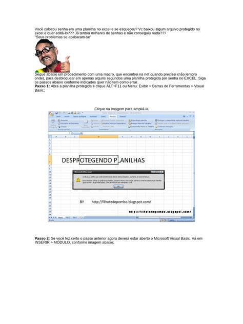 Desbloquear Planilha Excel Pdf