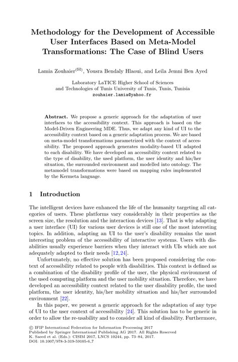 pdf methodology for the development of accessible user interfaces