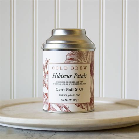 Oliver Pluff And Co Cold Brew Tea Loose Leaf Includes Mesh Tea Ball 3 Oz