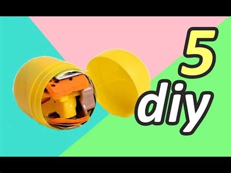 RECICLA HUEVOS KINDER 5 MANUALIDADES FACILES PARA HACER EN CASA YouTube