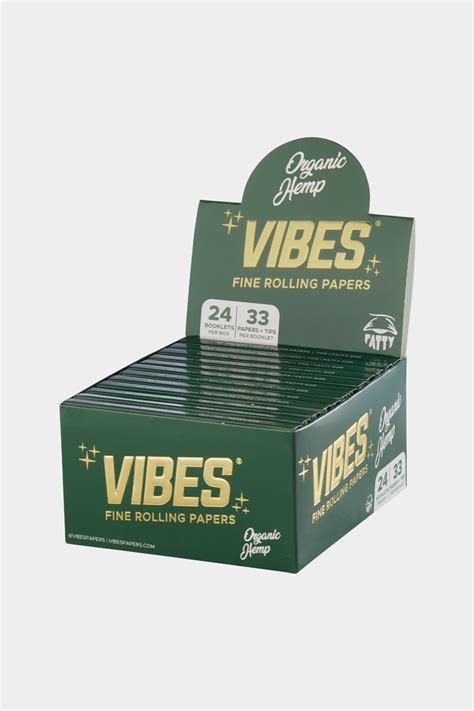 Vibes Booklets With Tips Fatty 33 24 Display Box Vibes Papers