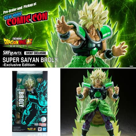In Stock Sh Figuarts Dragonball Super Super Saiyan Broly Us Nycc 2022
