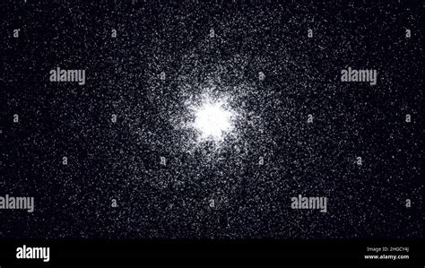 Abstract Galaxy With White Star Dust On Black Background Digital