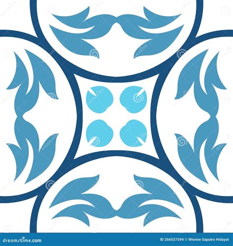 Ceramic Tile Motif 35 Stock Vector Illustration Of Circle 266537594