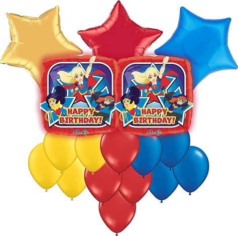 Anagram DC Superhero Girls Feliz Cumplea Os Globo Ramo 17pc Amazon