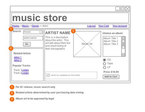 13 Super Useful Ui Wireframe Tools Wireframe Music Artist Names