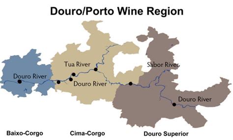 Map Of Douro Valley Wineries