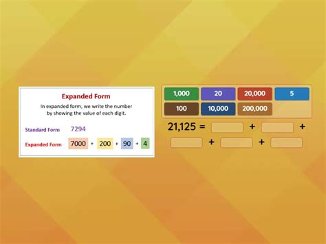 Math Review Expanded Form Complete The Sentence