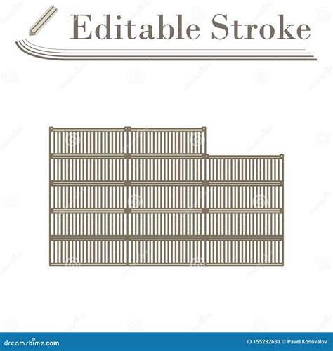 Container Stack Icon Stock Vector Illustration Of Cargo 155282631