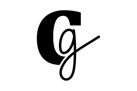 Cg Monogram Logo Design Graphic By Coloring Zone · Creative Fabrica