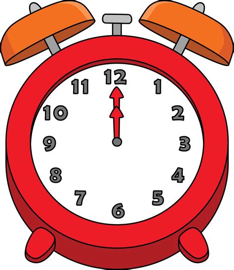 Klocka Tecknad Serie Färgad Clipart Illustration 13117814 Vektorkonst