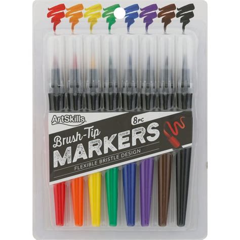 Artskills Brush Tip Markers For Lettering Coloring And Drawing Eight
