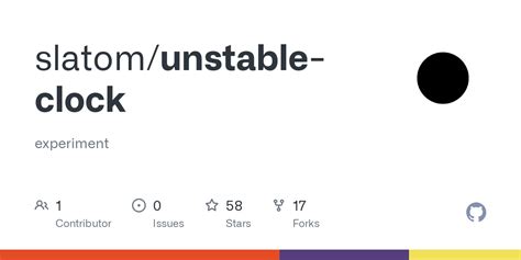 Github Slatom Unstable Clock Experiment