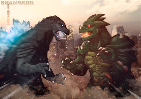 Godzilla Vs Yonggary By Shamserg On Deviantart