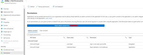 fetching calendar events from users microsoft qanda