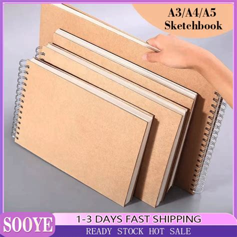 A3 A4 A5 Sketch Notebook Sketchbook Thick Paper Spiral Notebook For