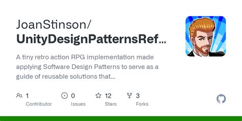 Github Joanstinsonunitydesignpatternsreference A Tiny Retro Action