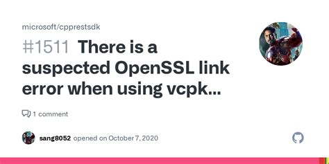 There Is A Suspected Openssl Link Error When Using Vcpkg To Compile The