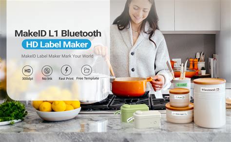 Makeid Label Maker Machine L1 HD Sticker Maker Machine With 16mm Tape