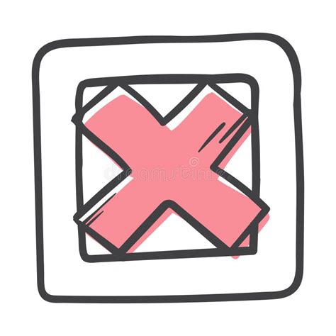 Cross Confirmation Checkbox Stock Vector Illustration Of Graphic Sign 373937670