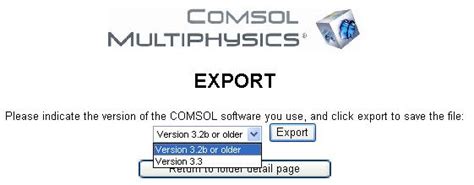 Comsol Material Data Export