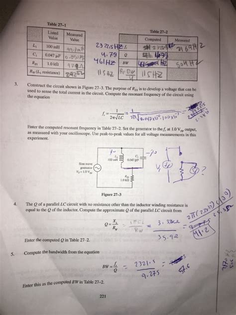 Theory Of Parallel Resonance Circuit