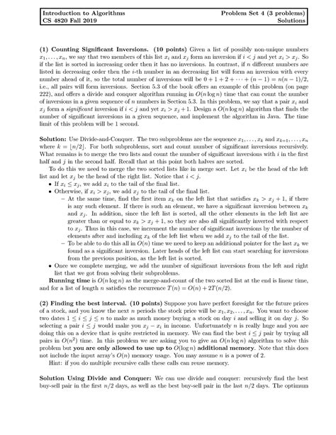 Ps4solutions Homework Assignment Solutions From CS 4820 Taught By