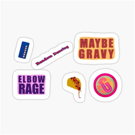 Icarly Sticker Set 6 Ct Sticker For Sale By Laceyolivia Redbubble