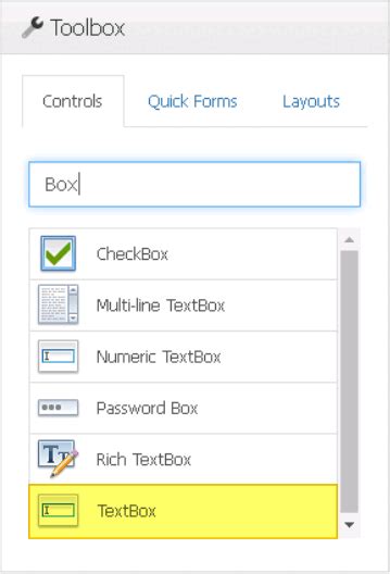 textbox single line multi line and password dbp designer manual 14