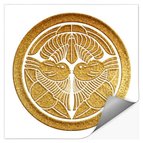 Uesugi Kamon Uesugi Sasa In Gold Stickers Sold By Saunders Sku