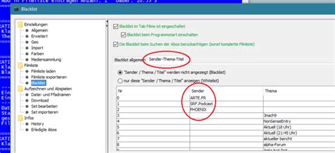 Whitelist Mit Blacklist Mediathekview Forum